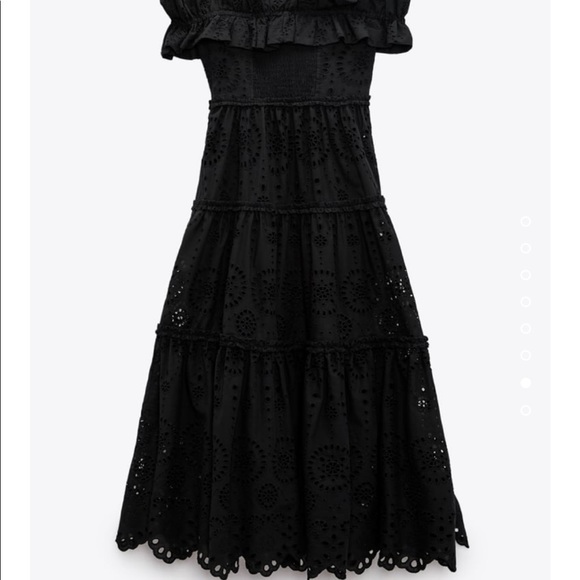Zara | Dresses | Nwt Zara Embroidered Midi Dress | Poshmark